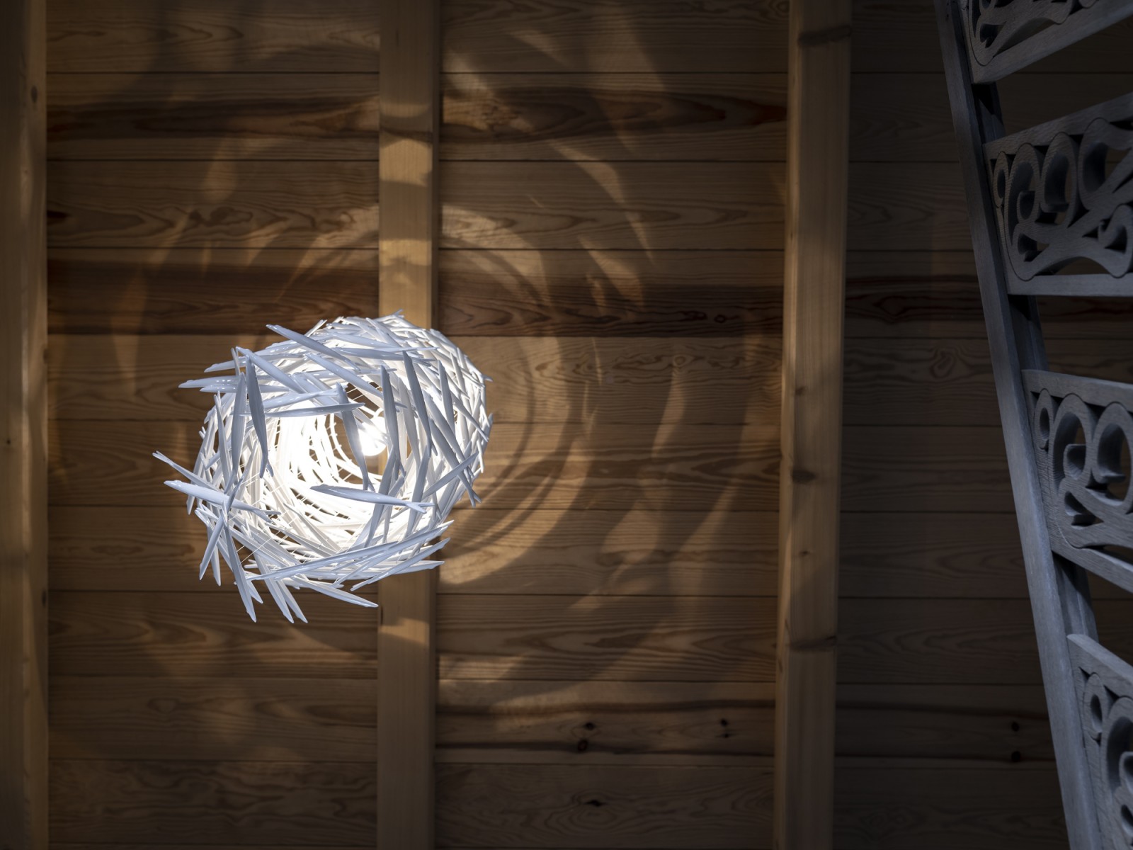 Shoal286 ceramic fish chandelier by Scabetti