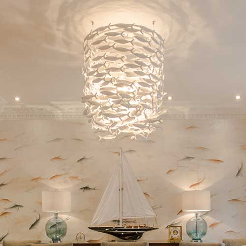 The portfolio of work by Scabetti, including the original ceramic fish ...