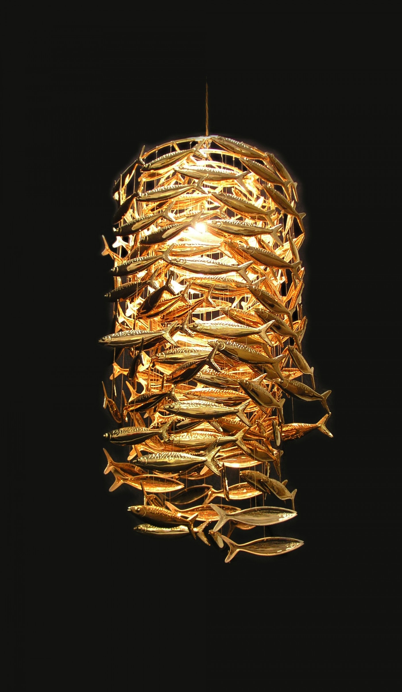 Goldfish ; Ceramic Fish Chandelier
