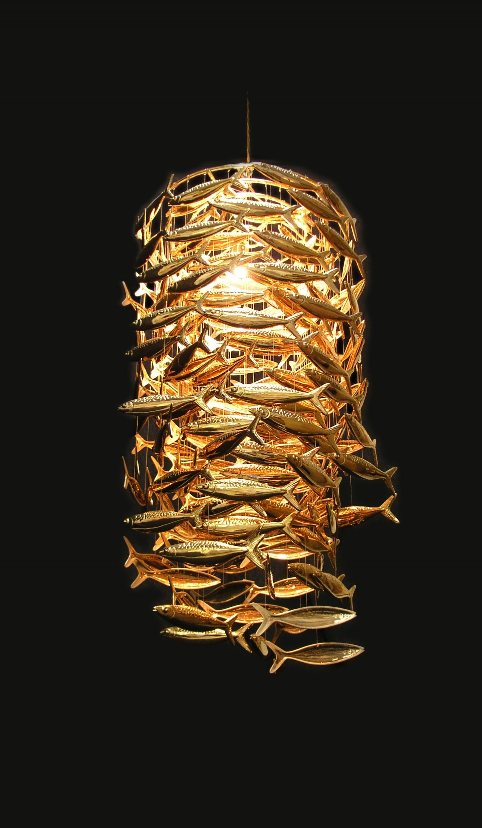 Goldfish ; Ceramic Fish Chandelier