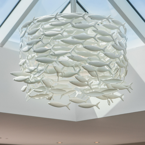 The portfolio of work by Scabetti, including the original ceramic fish ...