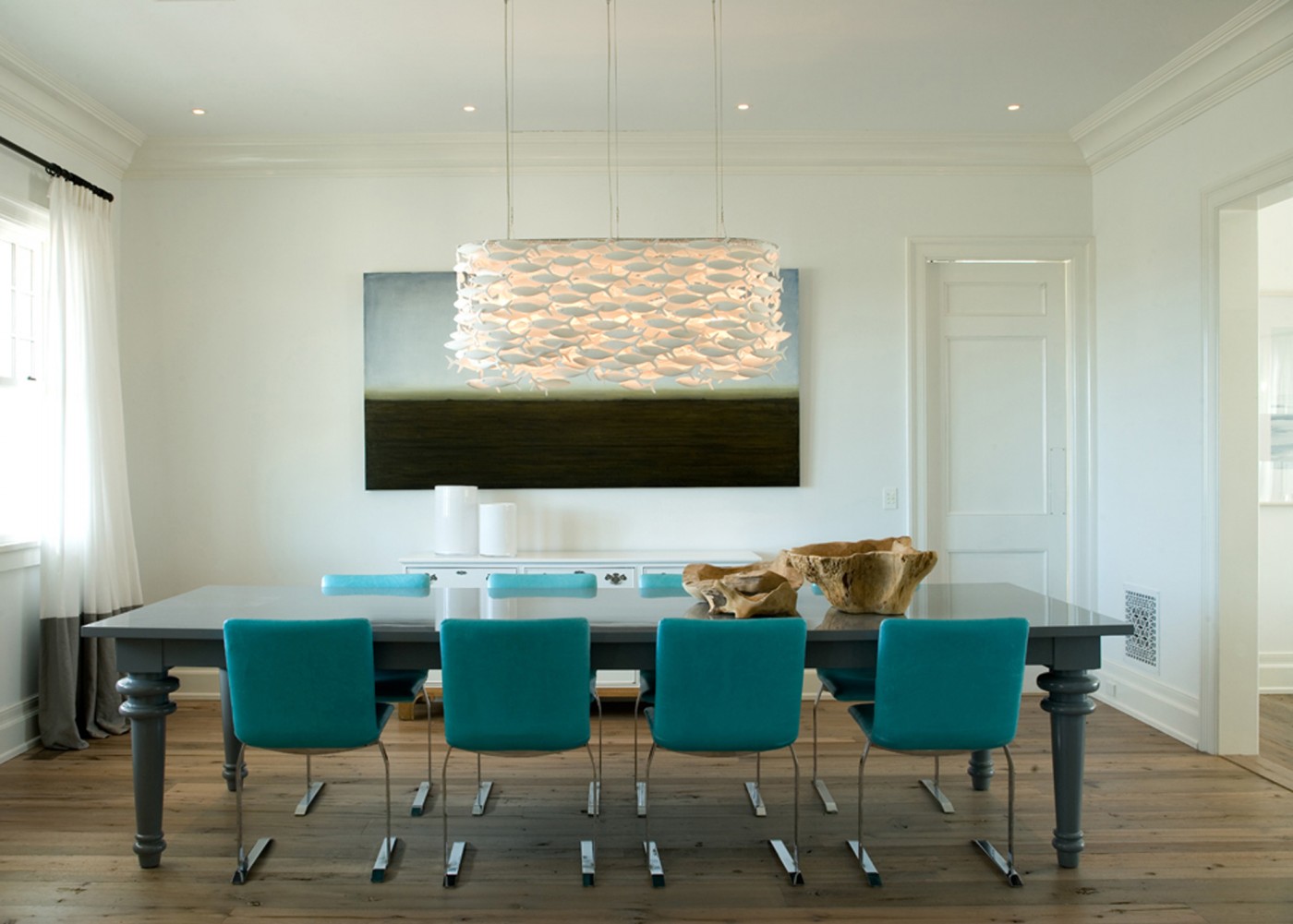 Shoal by Scabetti. The iconic ceramic fish chandelier, created from ...