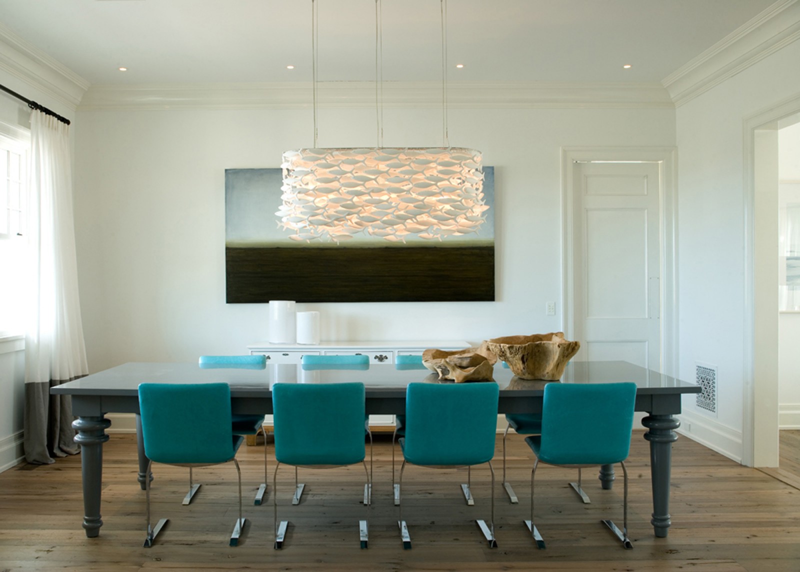 Shoal by Scabetti. The iconic ceramic fish chandelier, created from ...