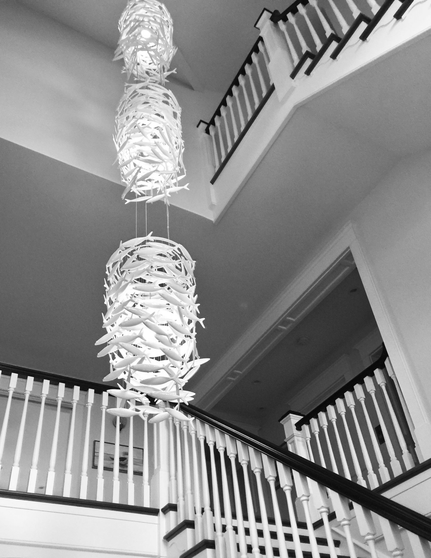 Shoal by Scabetti. The iconic ceramic fish chandelier, created from ...