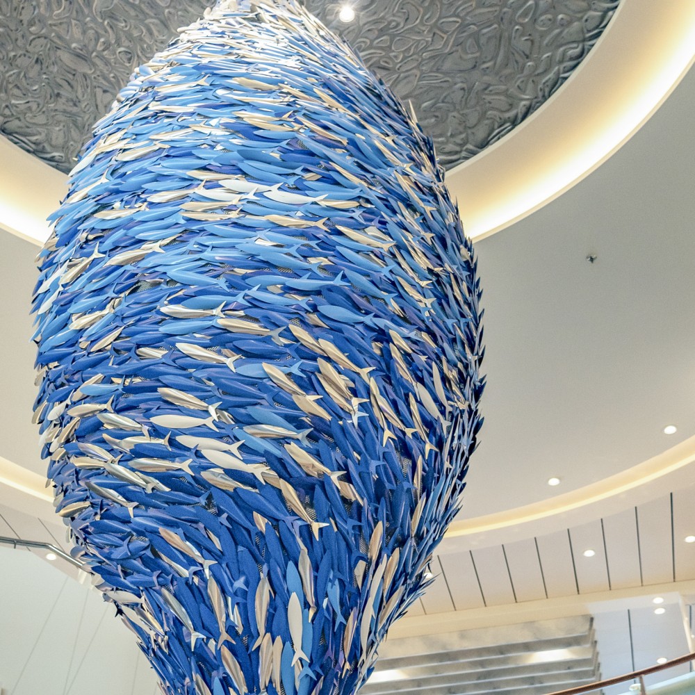 The portfolio of work by Scabetti, including the original ceramic fish ...