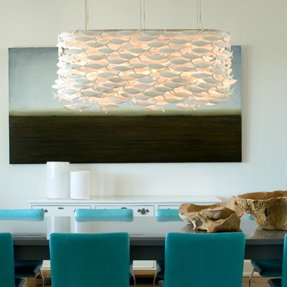 Shoal by Scabetti. The iconic ceramic fish chandelier, created from ...